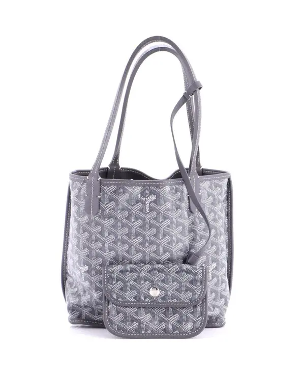 Goyard Mini Anjou Reversible Tote - Gray