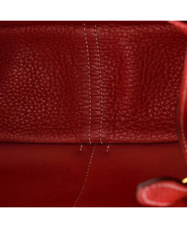 Hermès 31 Halzan Bag Clemence - Red