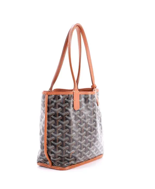 Goyard Anjou Reversible Tote Coated Canvas - Brown