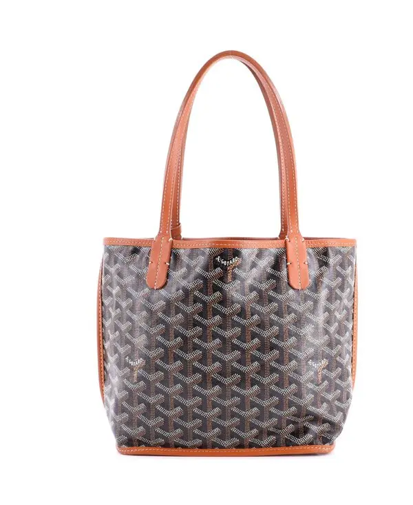Goyard Anjou Reversible Tote Coated Canvas - Brown