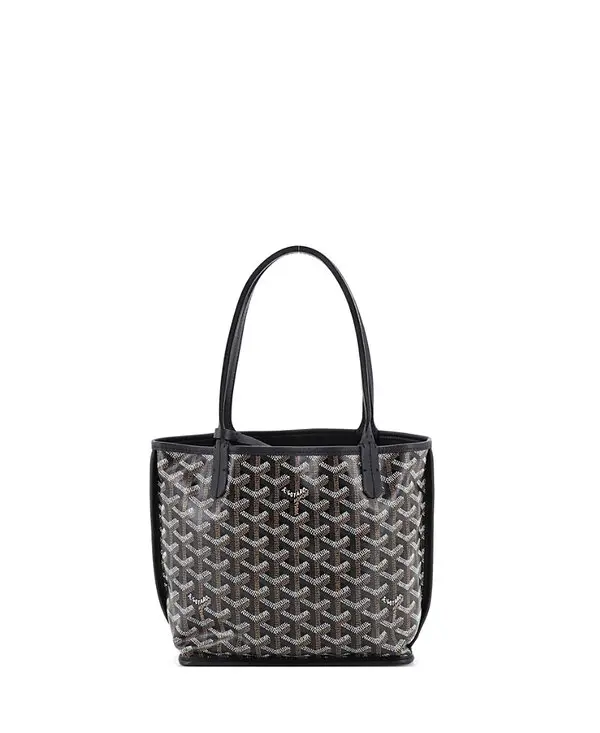 Goyard Mini Anjou Reversible Tote Coated Canvas - Black