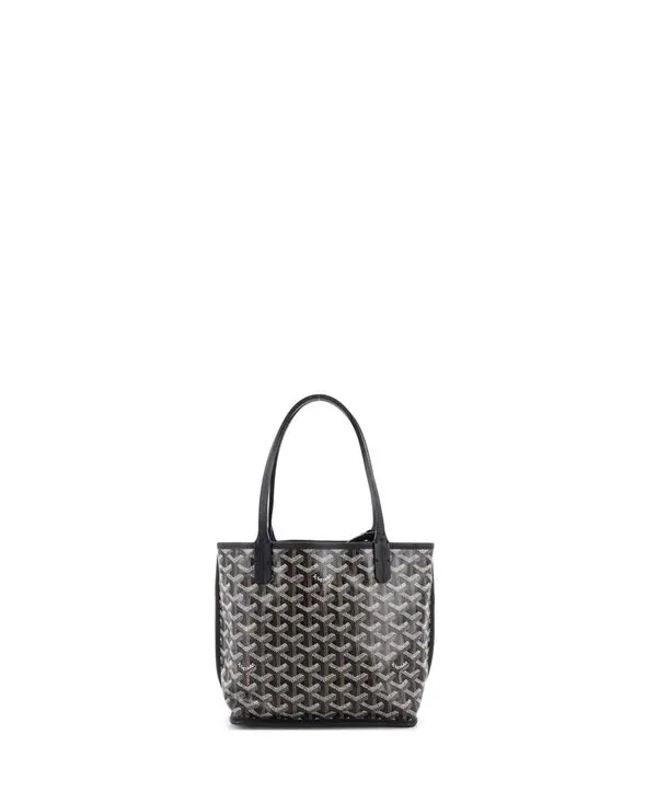 Goyard Mini Anjou Reversible Tote Coated Canvas - Black