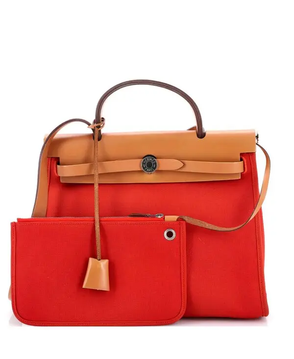 Hermès 31 Herbag Zip - Brown