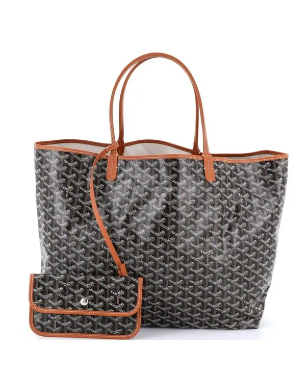 Goyard Gm Saint Louis Tote Coated Canvas - Brown
