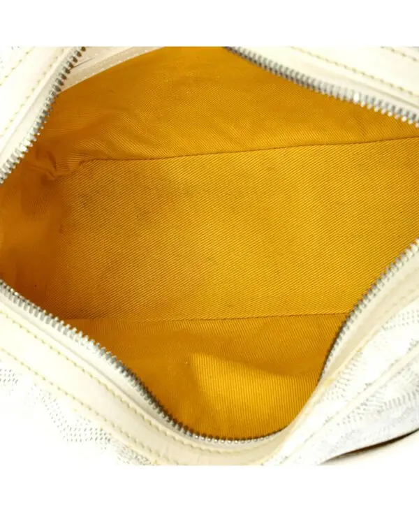 Goyard Cap Vert Bag Printed Coated Canvas - White
