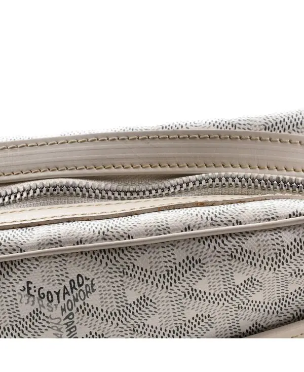Goyard Cap Vert Bag Printed Coated Canvas - White