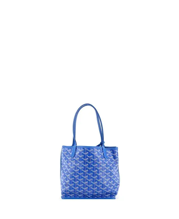 Goyard Mini Anjou Reversible Tote Coated Canvas - Blue