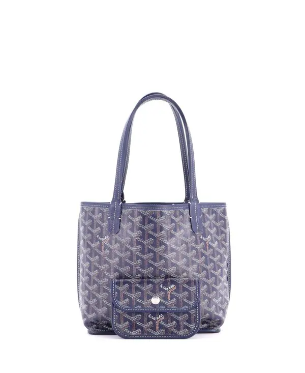 Goyard Anjou Reversible Tote Coated Canvas - Blue