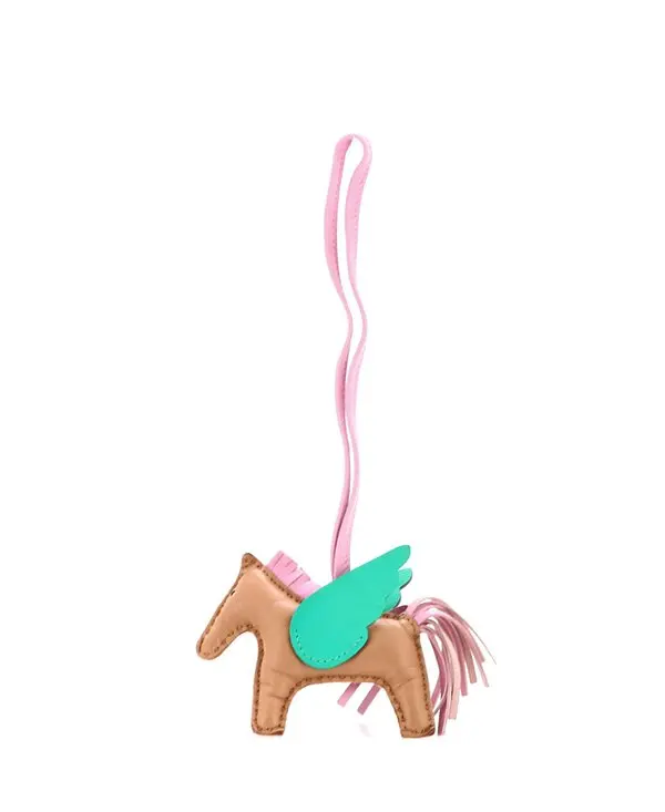 Hermès Pegase Rodeo Bag Charm - Brown/ Brown/ Green/ Pink