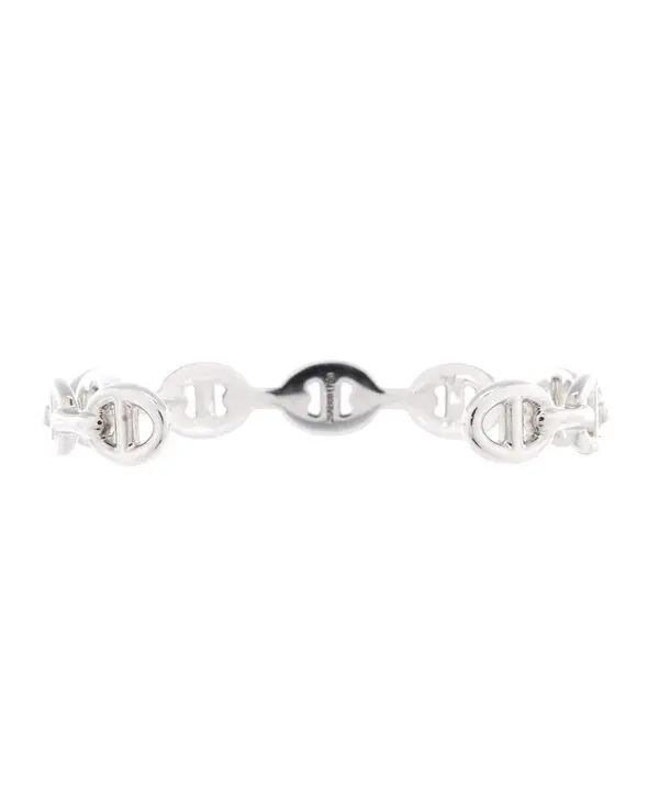 Hermès Medium Chaine D'ancre Enchainee Cuff Bracelet - Sterling Silver
