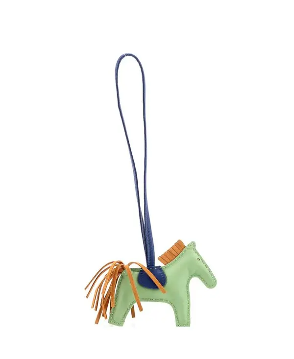Hermès Pm Grigri Rodeo Bag Charm - Green/ Blue/ Brown/ Green
