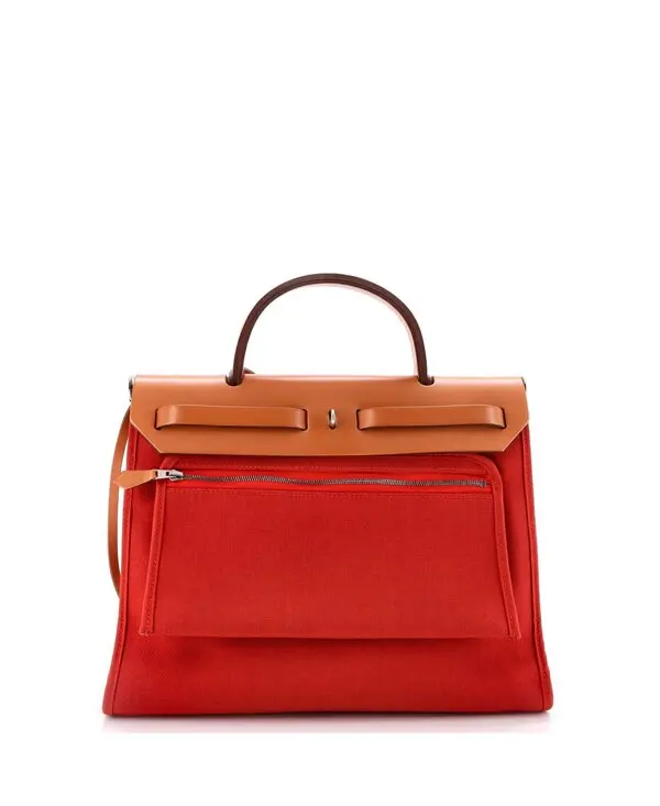 Hermès 31 Herbag Zip - Red