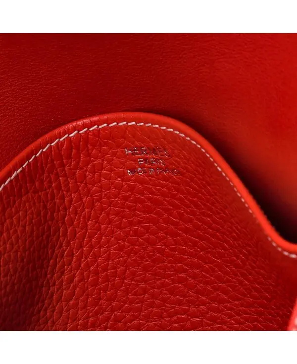 Hermès 31 Halzan Bag Clemence - Red
