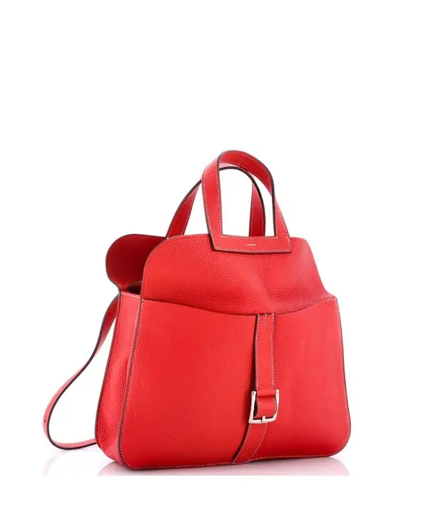 Hermès 31 Halzan Bag Clemence - Red