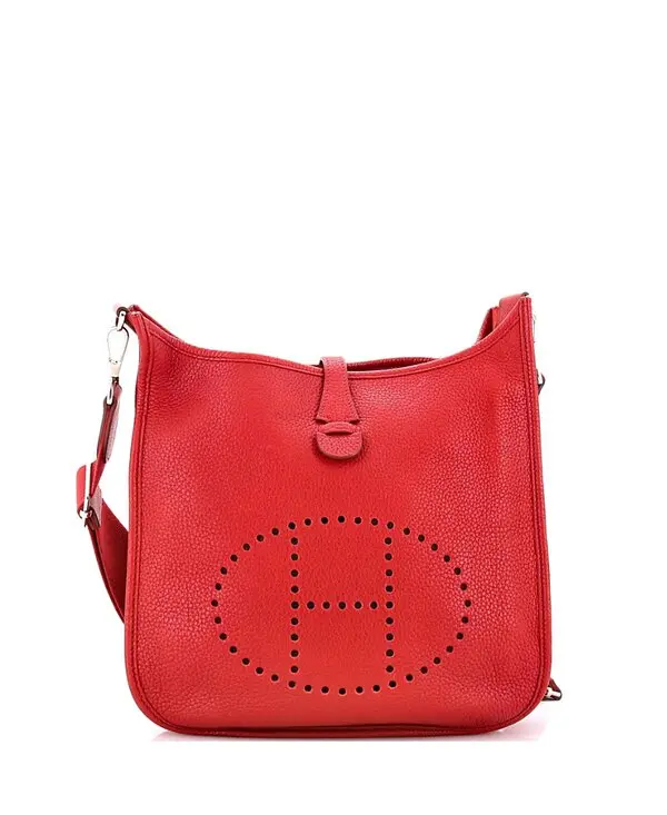 Hermès Pm Evelyne Bag Gen Iii Clemence - Red