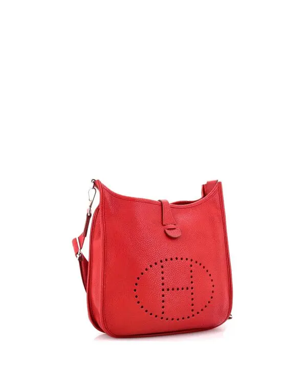 Hermès Pm Evelyne Bag Gen Iii Clemence - Red