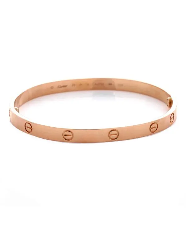 CARTIER Love Bracelet In 18k Rose Gold