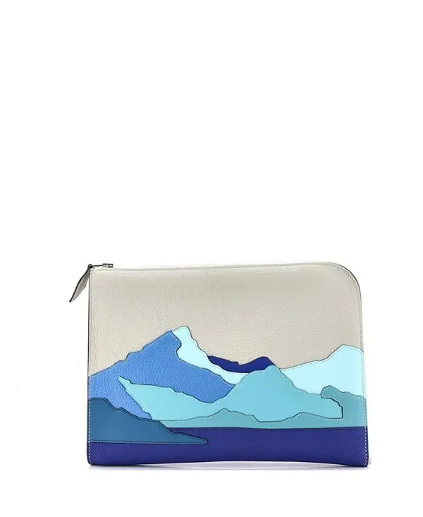 Hermès Endless Road Zip Tablet Case - Gray/ Blue/ Grey