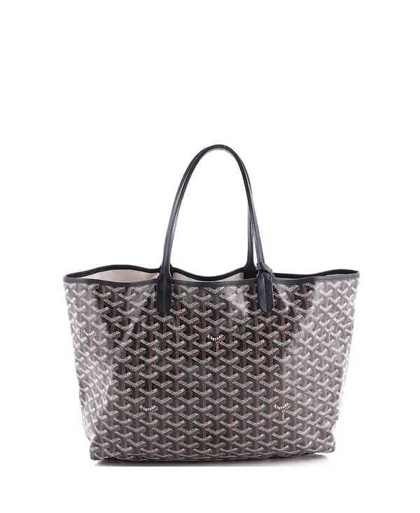 Goyard Gm Saint Louis Tote Coated Canvas - Black