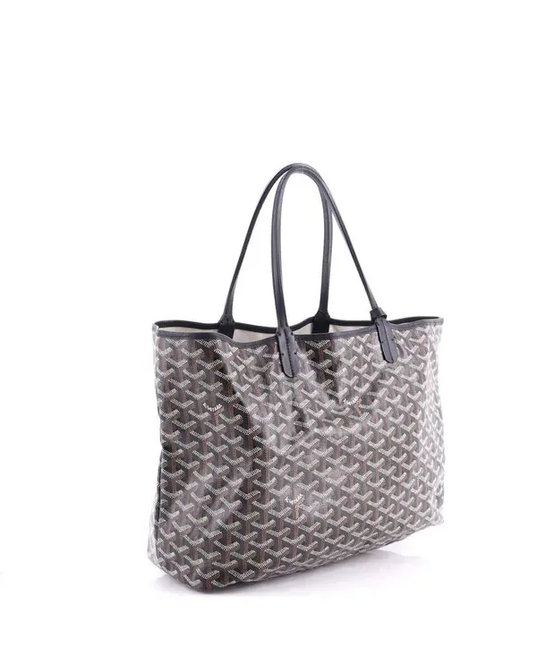 Goyard Gm Saint Louis Tote Coated Canvas - Black