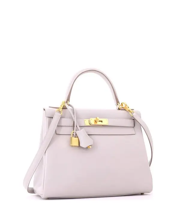 Hermès Kelly 28 Handbag With Gold Hardware - Gris Perle