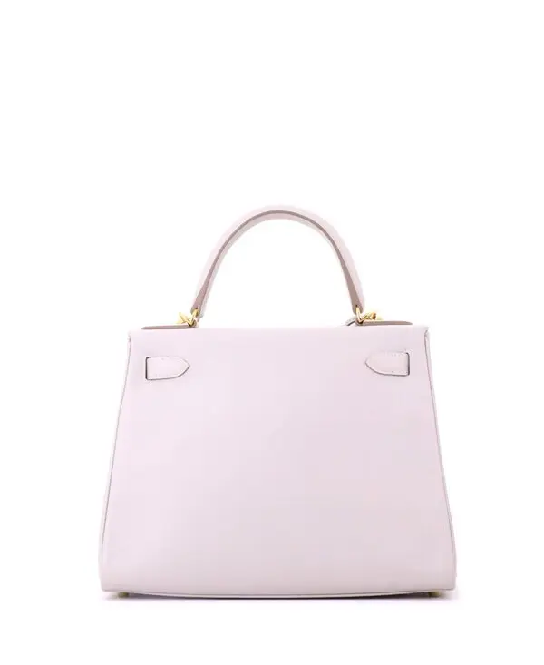 Hermès Kelly 28 Handbag With Gold Hardware - Gris Perle