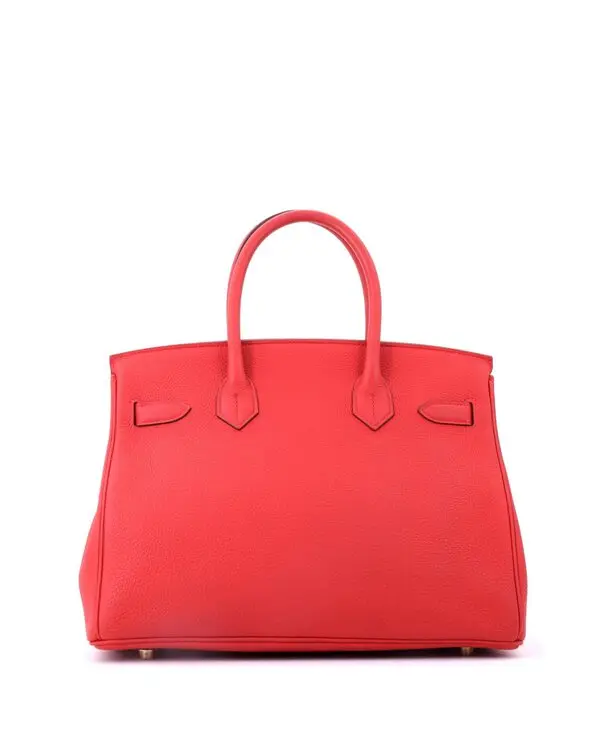 Hermès Birkin 30 Handbag With Gold Hardware - Geranium