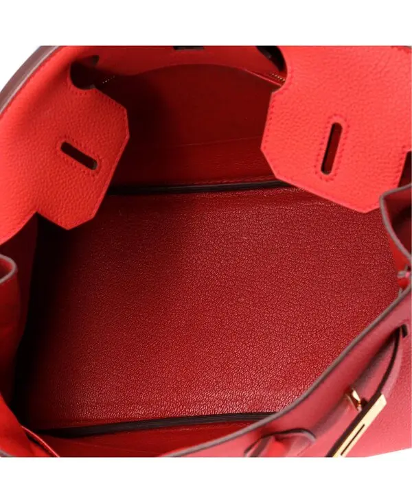 Hermès Birkin 30 Handbag With Gold Hardware - Geranium