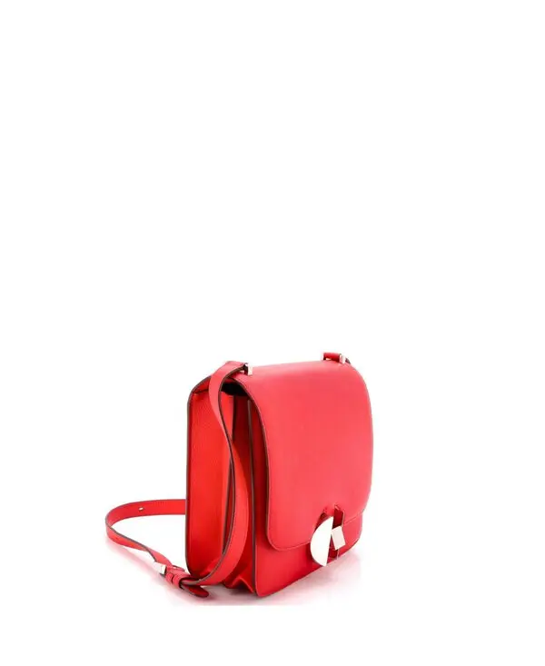 Hermès 20 02 Evercolor Shoulder Bag - Red
