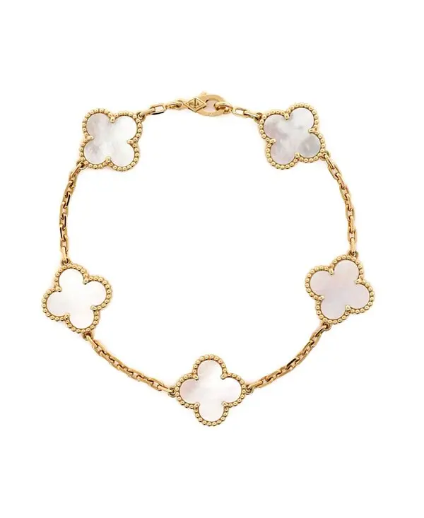 VAN CLEEF & ARPELS Vintage Alhambra 5 Motifs Bracelet - Gold