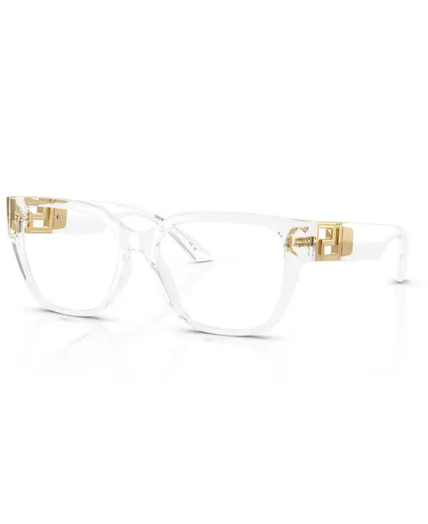 Versace Square Frame Eyeglasses - Transparent Crystal
