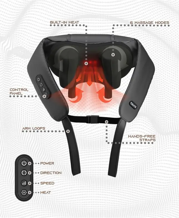 TZUMI Shiatsu Pro Back And Neck Massager