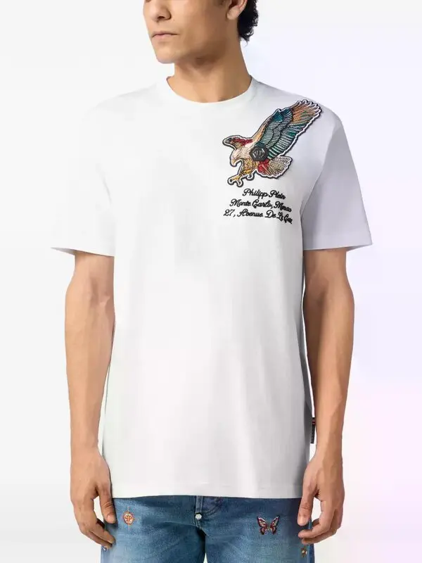 Philipp Plein Round Neck T-shirt Eagle Montecarlo