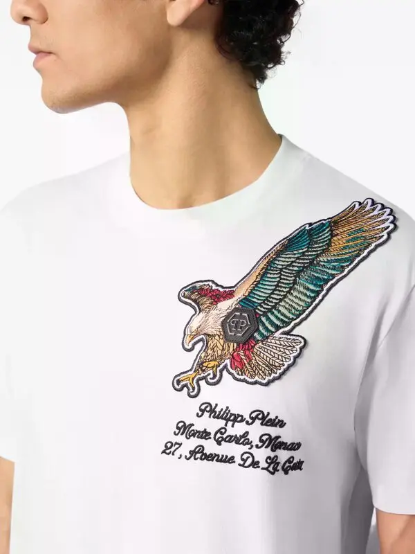 Philipp Plein Round Neck T-shirt Eagle Montecarlo