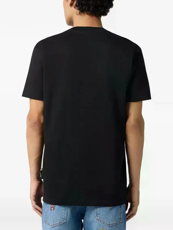 Philipp Plein Round Neck T-shirt Eagle Montecarlo - Black