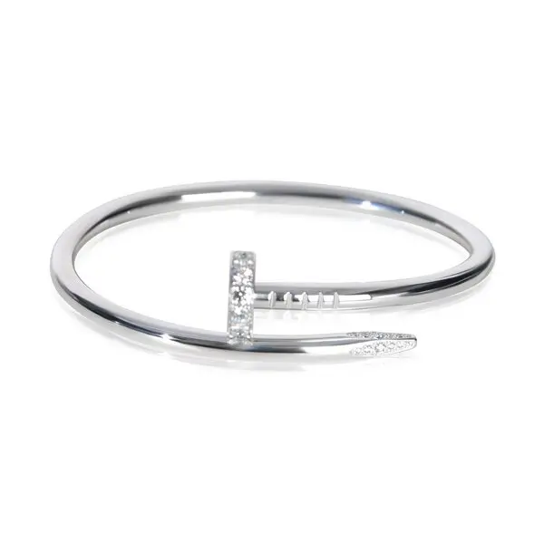 CARTIER White Gold Diamond Juste Un Clou Bracelet - White_gold
