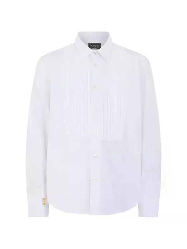BILLIONAIRE Pleated Shirt - White