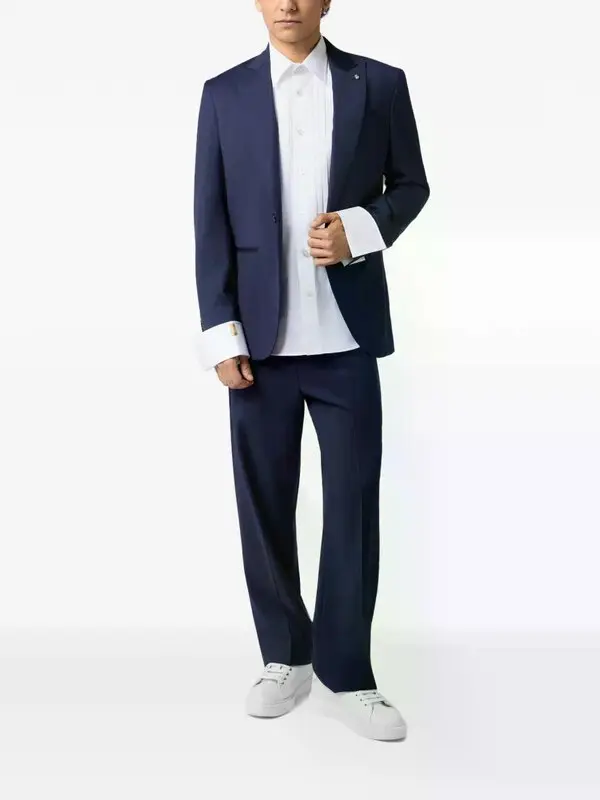 BILLIONAIRE Pleated Shirt - White