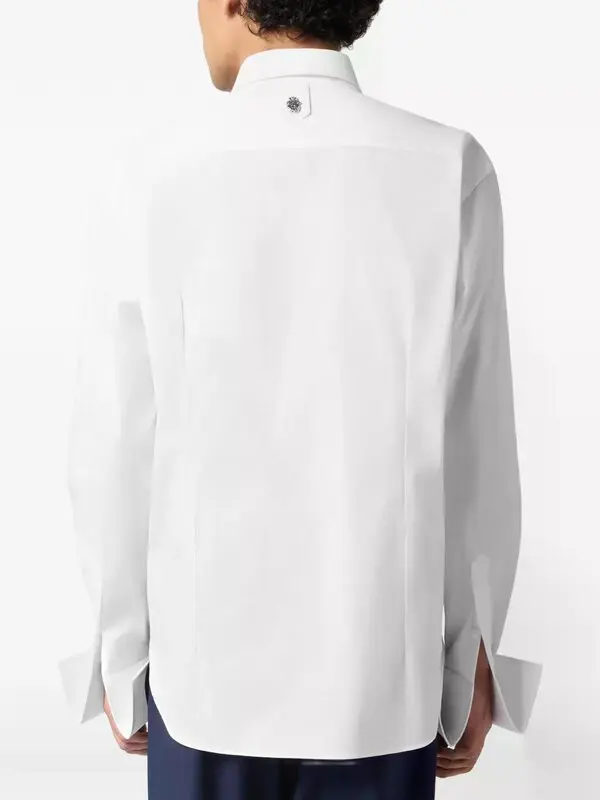 BILLIONAIRE Pleated Shirt - White