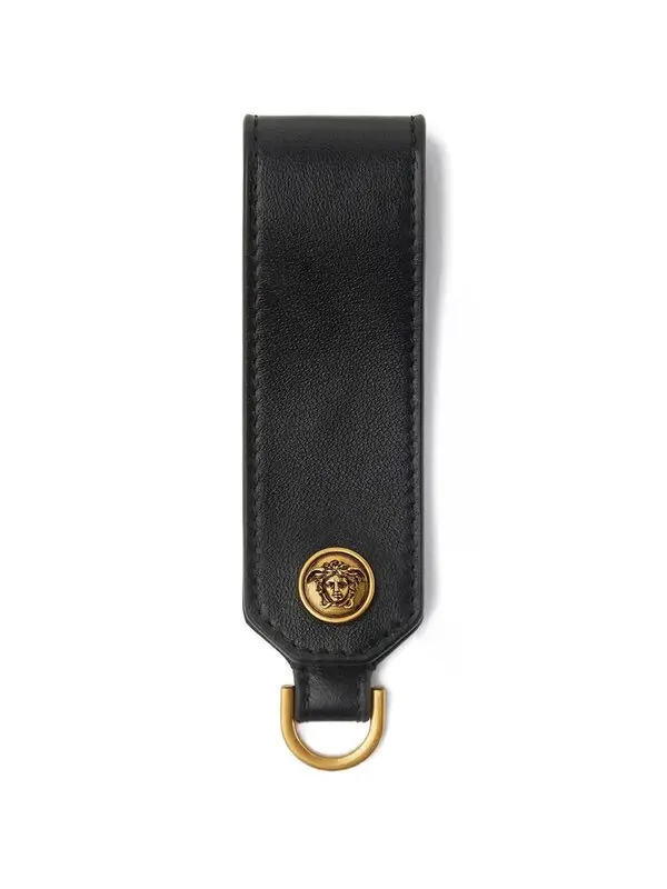 Versace Medallion Keychain - Black
