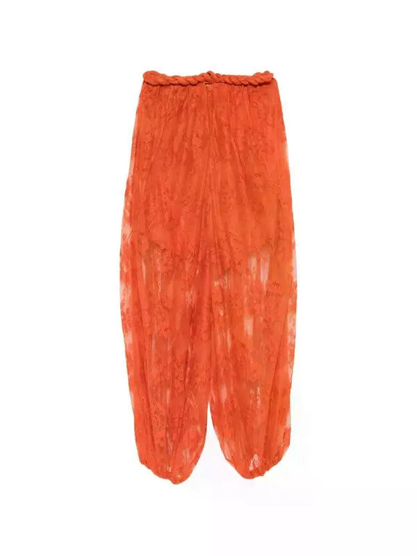 Zimmermann Luna Floral-lace Jumpsuit - Orange