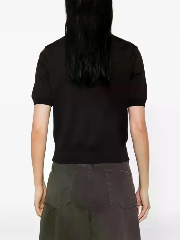 A.p.c. Half-button Polo Shirt - Brown