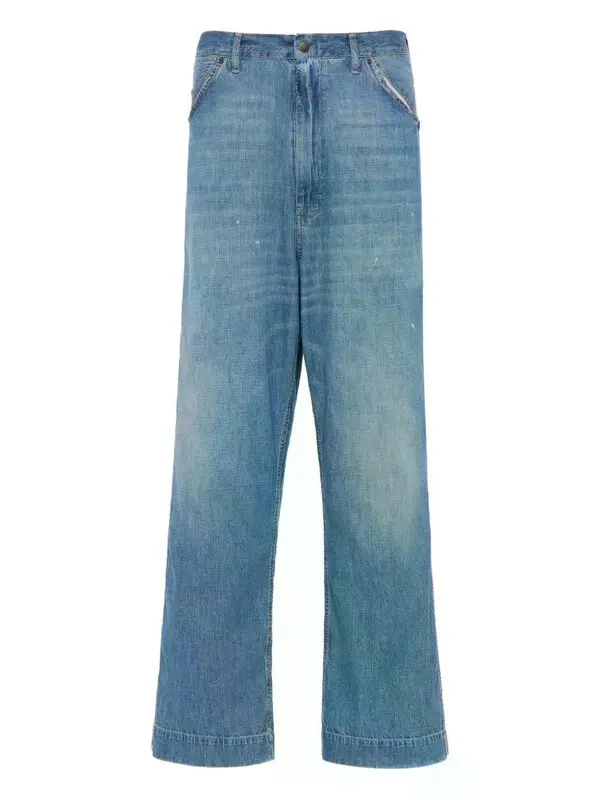 MAISON MARGIELA Logo-patch Washed Jeans