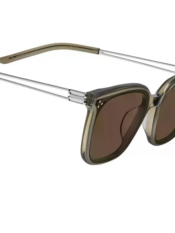 GENTLE MONSTER La Sola Kc6 Square-frame Sunglasses - Green