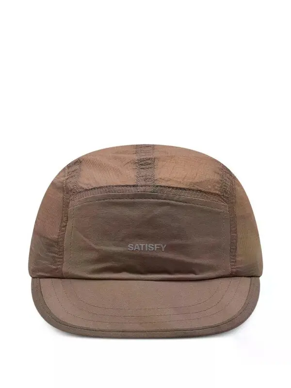 Satisfy Logo-print Cap - Brown