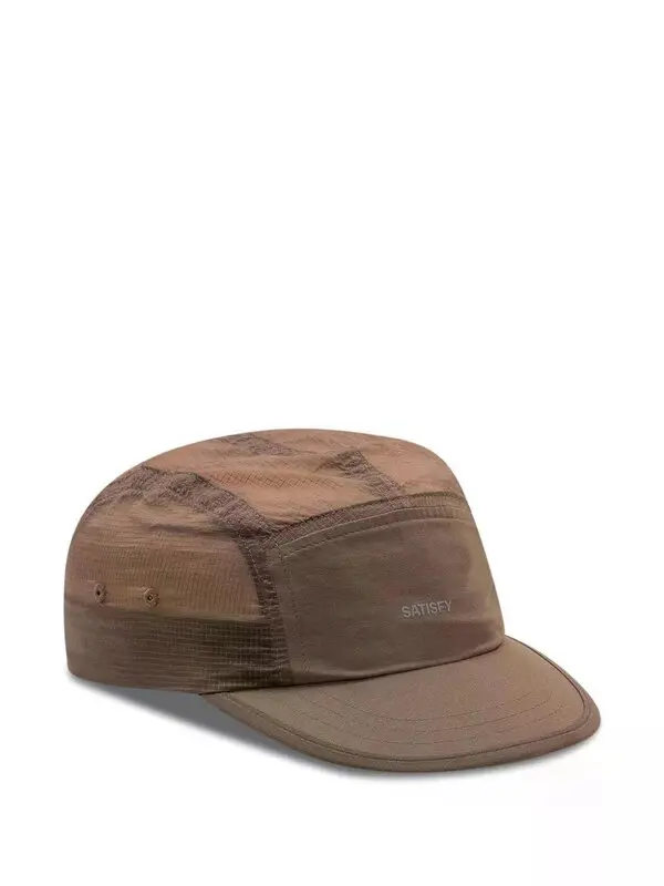 Satisfy Logo-print Cap - Brown