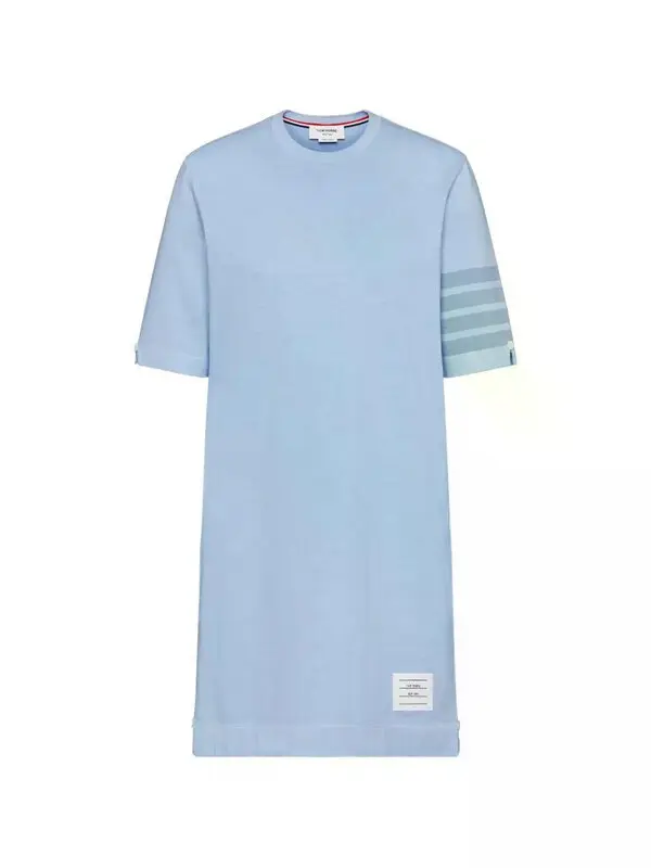 Thom Browne 4-bar Jersey Mini Dress - Blue