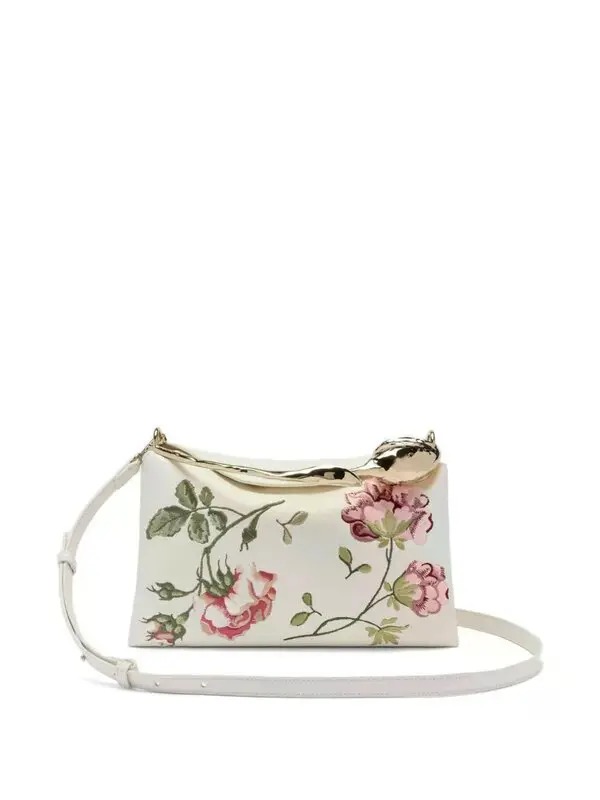 Erdem Bloom Embroidered Midi Tote - White
