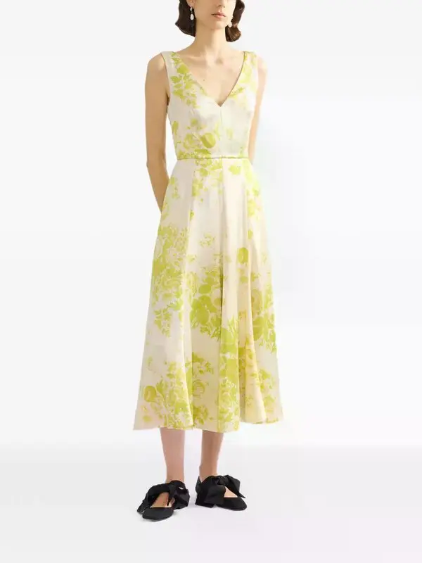 Erdem Floral-print Midi Dress
