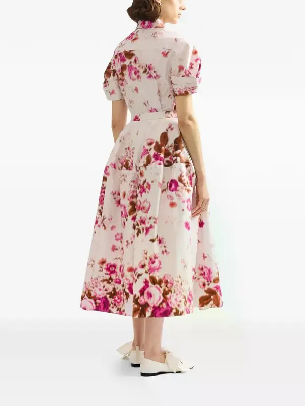 Erdem Buttoned Floral-print Shirt
